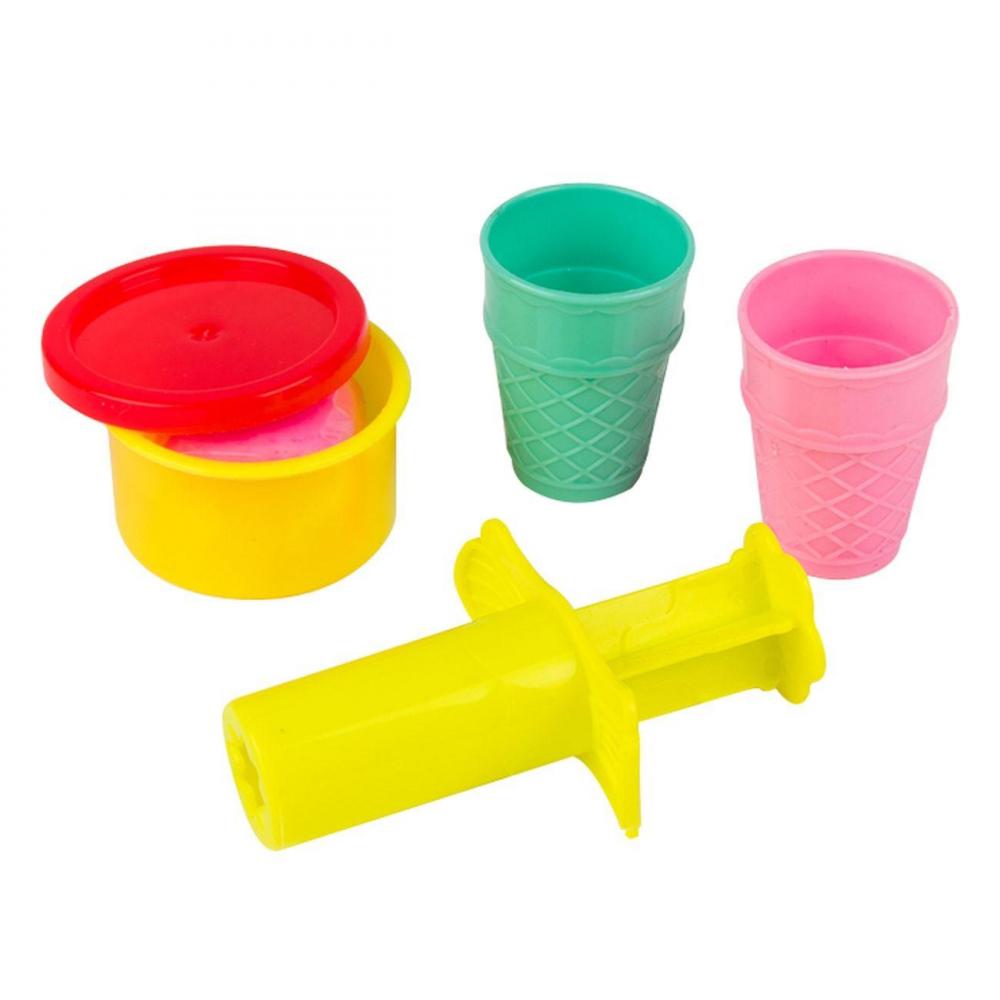 Plasteline Mini Set Bej Akullore Me Kaush - Gjejevete